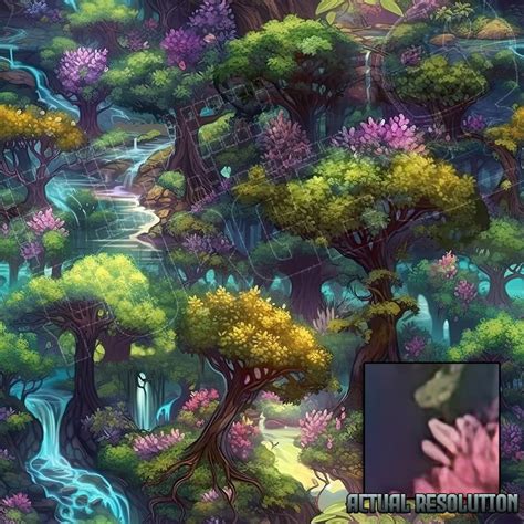 Tiling Fantasy Forest Etsy