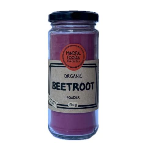 Mindful Foods Organic Beetroot Powder 150g Go Vita Ballarat