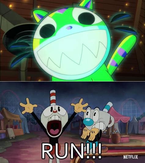 Cuphead Says Run Over Chomp Kitty By Tgdc20610 On Deviantart