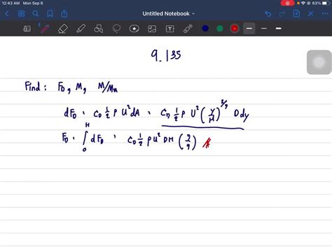 Solved Consider A Cylindrical Flag Pole Of Height H For Constant Drag Coefficient Evaluate