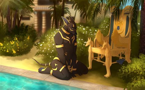 Rule 34 Absurd Res Anthro Anubian Jackal Bedroom Eyes Black Body Black Fur Bondage Bound Canid