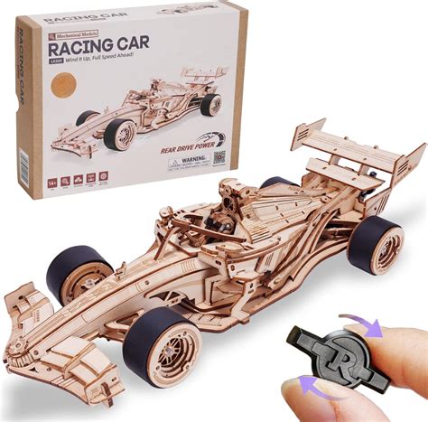 Rowood Racing Car Wooden Model Kits For Adults Teens To Build 3d