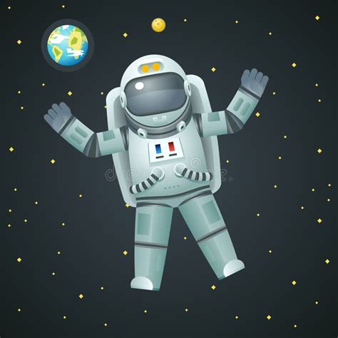 Космос космонавта астронавта 3d космонавта реалистический играет ...