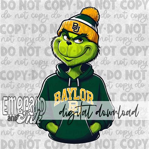 Mean Green Spirit Wear Baylor Green Digital Download Emerald And Ink