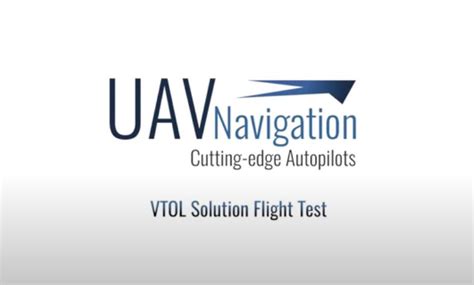 Flight Control For Vtol Uavs Uav Navigation