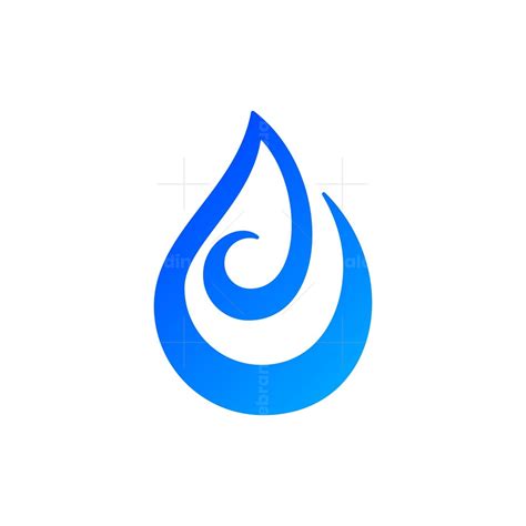 Water Drop Logos Creative Water Drop Logo Design Vector Template Stock