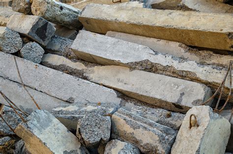 Residuos De Construcción Escombros De Hormigón De La Demolición