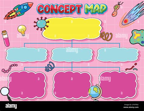 Vector Cartoon Illustration Of A Mind Map Background Stock Vector Image And Art Alamy