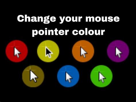 How To Change Mouse Pointer Colour Mouse Pointer Colour Change Different Types Of Mouse