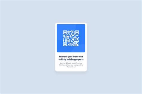 frontend mentor qr code component using css flexbox coding challenge