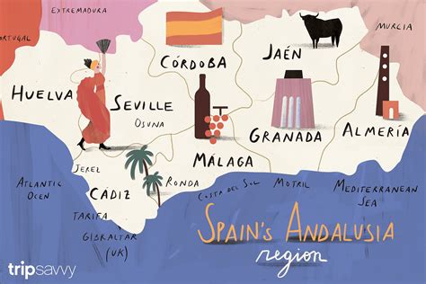 Andalucia Attractions Map 60 Photos