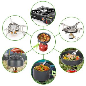 Kit De Casseroles Camping14pcs Ustensiles De Cuisine De Camping En