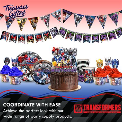 Transformers Backdrop Transformers Party Supplies Treasures Ted