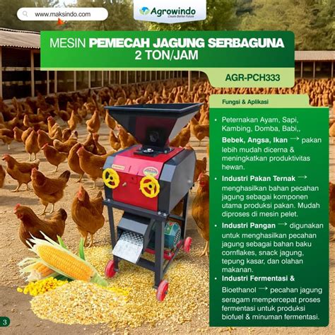 Mesin Pemecah Jagung Serbaguna Agr Pch333 Toko Mesin Maksindo
