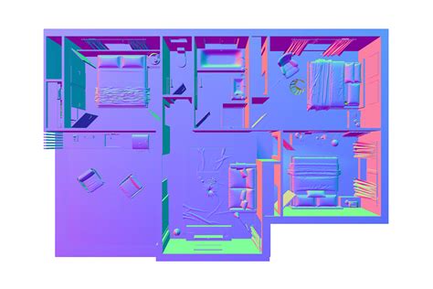 3d Floor Plan Rendering On Behance