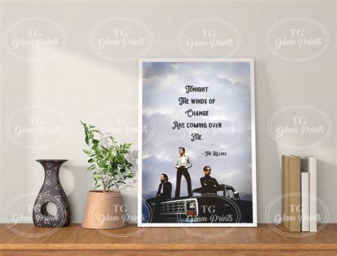 The Killers Caution Lyrics Poster Etsy