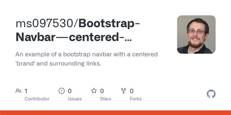 Github Ms097530bootstrap Navbar Centered Around Brand An Example
