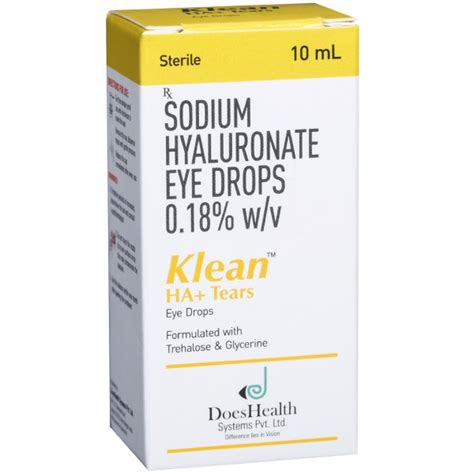 Buy Klean Ha Plus Tears Eye Drops 10 Ml Online Uses Price And Side