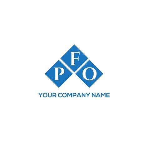 Pfo Letter Logo Design On White Background Pfo Creative Initials Letter Logo Concept Pfo