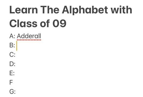 Learn The Alphabet With Class Of 09 B Is For Rclassof09game