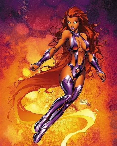 Dc Comics Starfire Dc Comics Art Comic Book Heroes Dc Comics