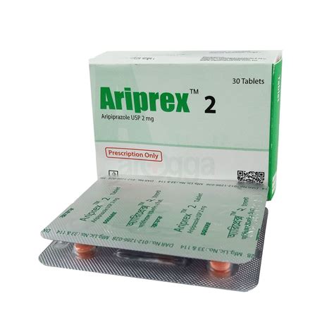 Ariprex 2mg Tablet অ্যারিপ্রেক্স ২ মিগ্রা ট্যাবলেট Arogga Online