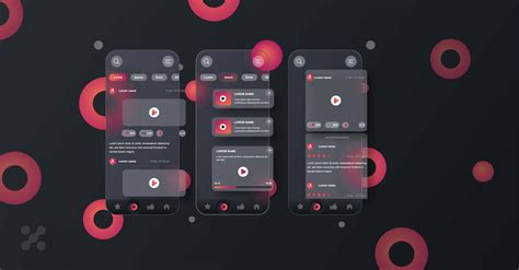 Glassmorphism App Behance