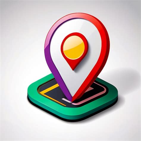 premium photo 3d gps icon pin marker location map pointers