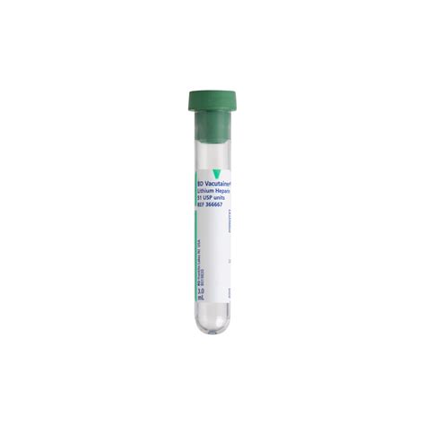 Bd Vacutainer Plastic Lithium Heparin Tubes Hazmat Resource 51 Off