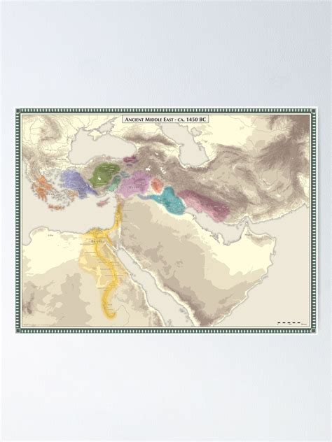 Ancient Middle East 1450 Bc Poster For Sale By Cyowari Redbubble