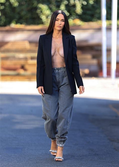Megan Fox In Naked Diamond Mesh Top Photos The Fappening