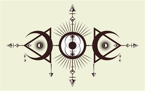 Triple Goddess Symbol Tattoo