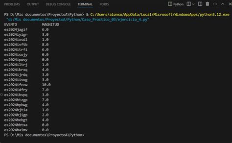 Enunciado y solución de ejercicio resuelto en Python web scraping Proyecto A