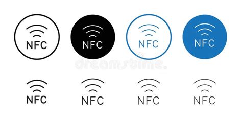 Nfc Icon Outline Vector For Web Ui Stock Illustration Illustration Of