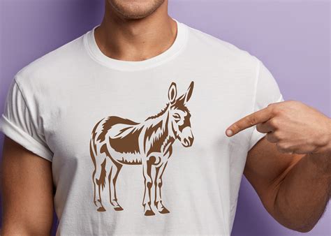 Donkey Jackass Stencil Design Vector Drawing Svg Dxf Jackass