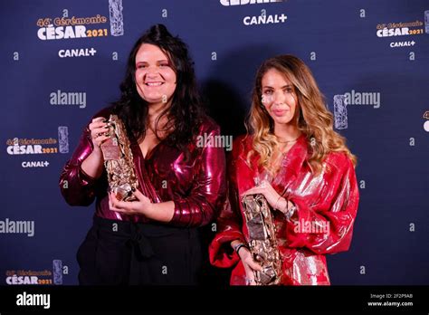 Margaux Lorier And Sofia Alaoui During The 46th Edition Of The Cesar