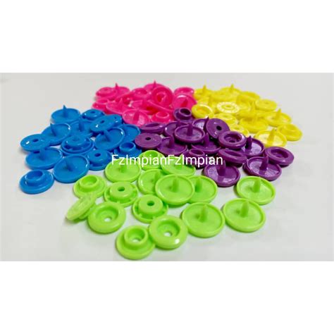 Kam Snap Button Plastic Butang Snap Plastik Butang Ketip Butang