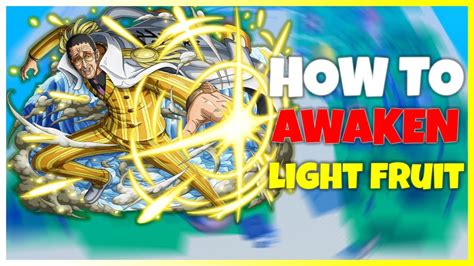 How To Awaken Your Light Fruit In One Fruit Simulator Youtube