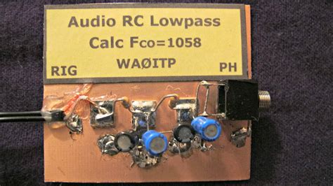 ☑ Low Pass Filter Inductor Resistor
