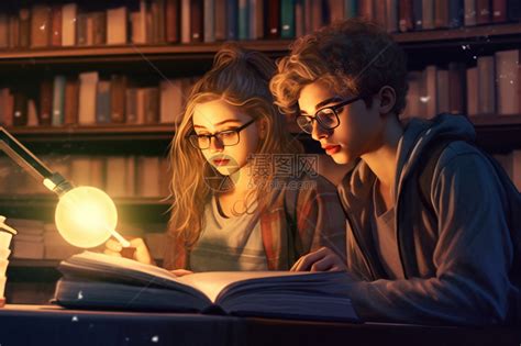 学习伙伴插画图片下载 正版图片600185888 摄图网