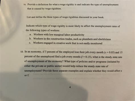 11 Provide A Definition For What A Wage Rigidity Is