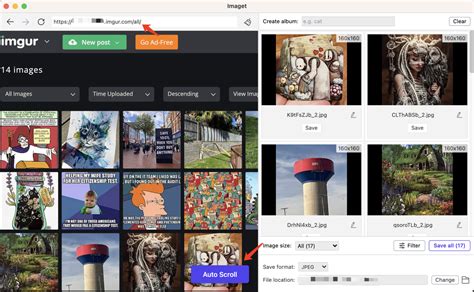 how to download all images s and album from imgur imaget