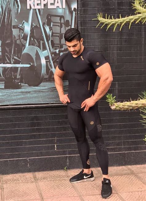 Muscle Hunk In Lycra Mens Workout Clothes Gym Wear Men Lycra Men