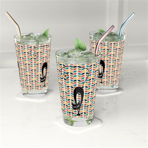 Atomic Cat Glasses Mid Century Modern Art Inspired By Mcm Mid Century