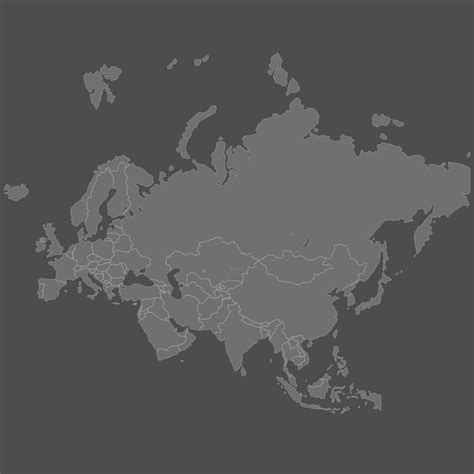 Blank Physical Map Of Eurasia