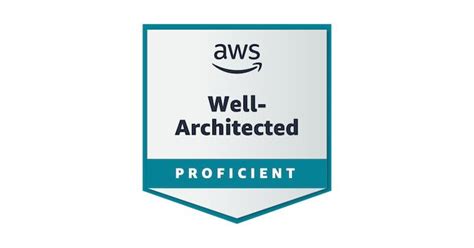 Well Architected Proficient Was Issued By Amazon Web Services Training And Certification To