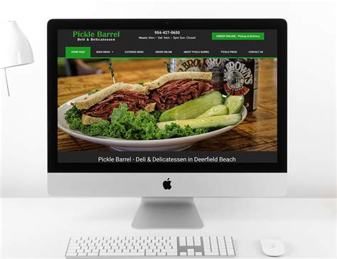 Pickle Barrel Website Design And Graphic Design