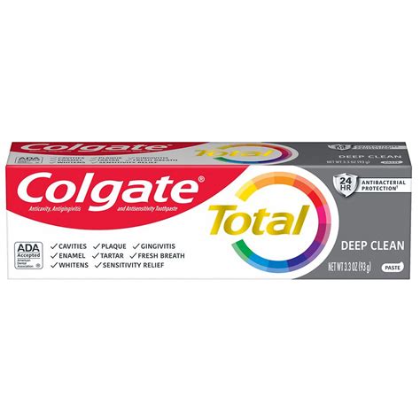 Colgate Total Deep Clean Toothpaste Mint Walgreens
