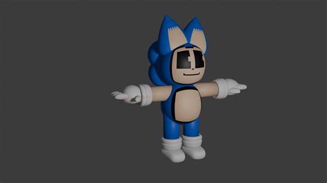I Made A Sonic Model Today I Think Its Pretty Good R 3dmodeling