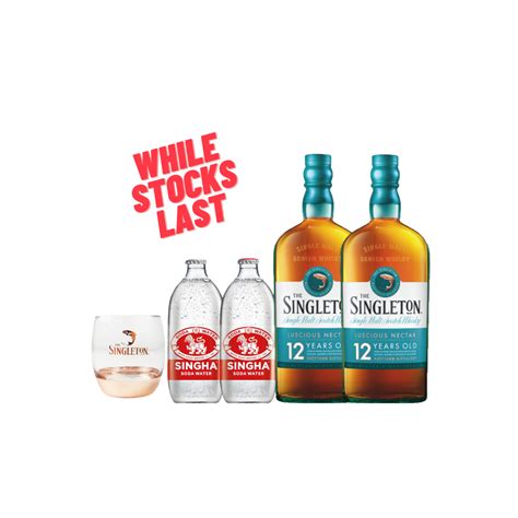 Singleton Luscious Nectar 12 Years Old Foc 2 Bottles Singha Soda And 1